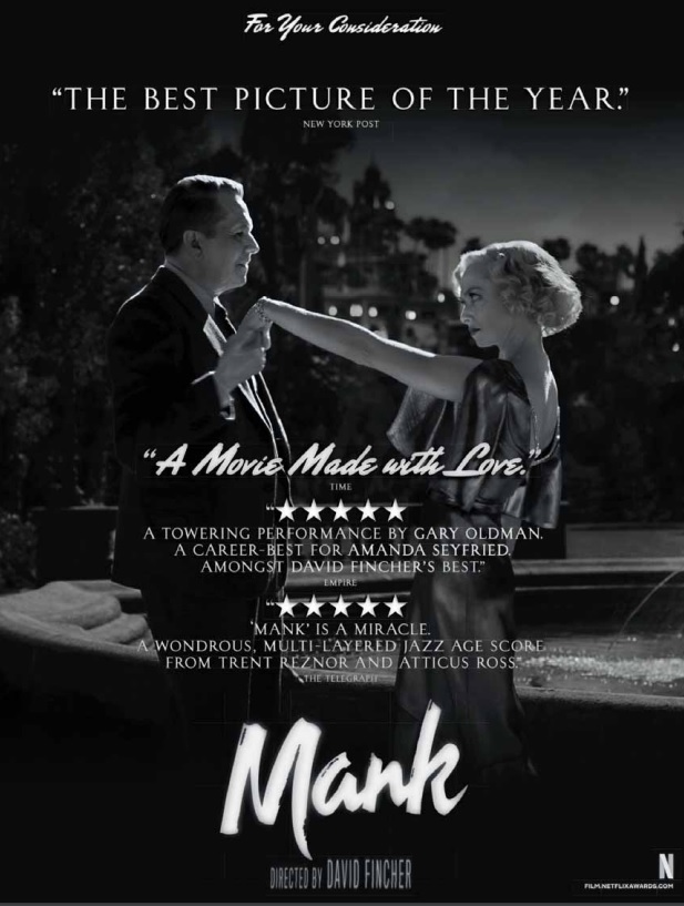 Mank (2020). Film review of the Hollywood biopic about the writing of ...